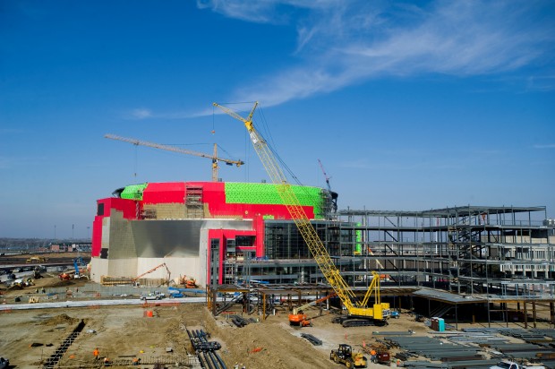 Arena hits halfway mark