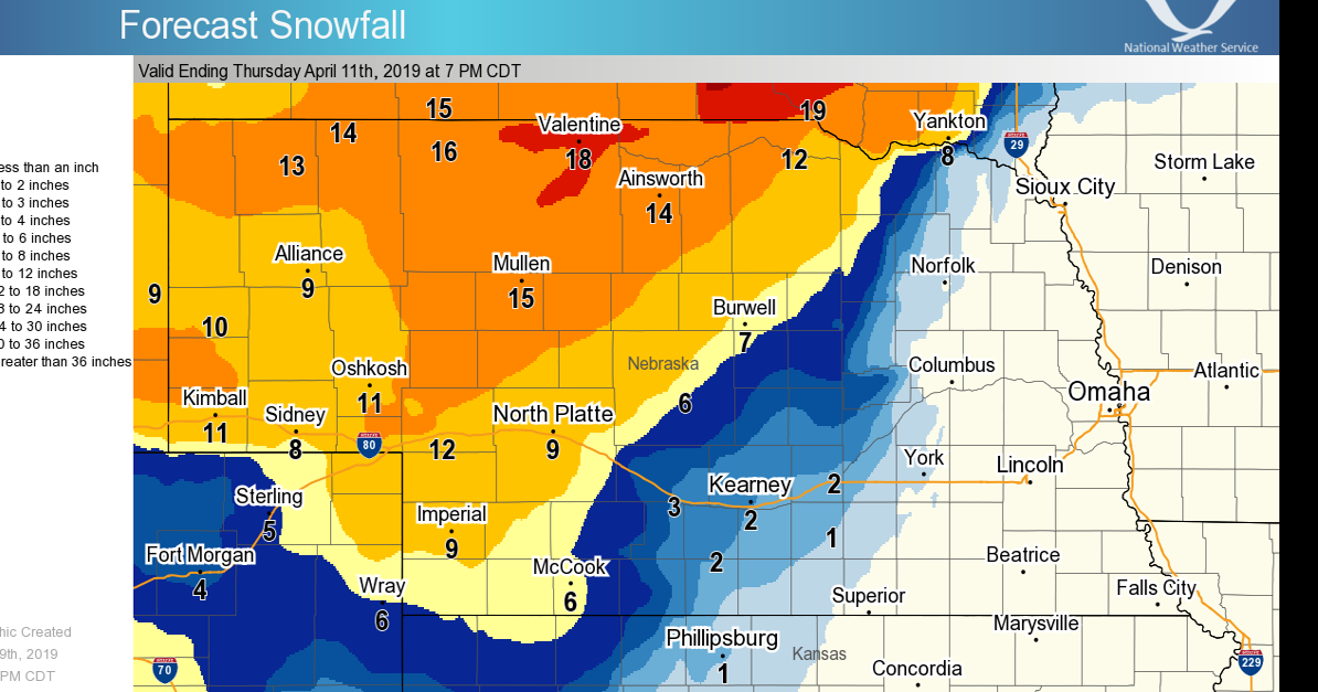 Severe weather possible in Lincoln; blizzard warning covers western ...