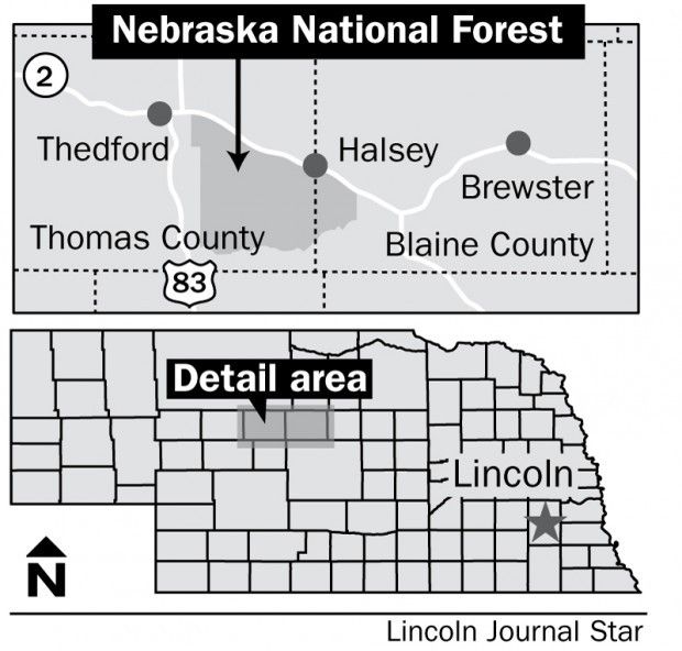Crews continue to battle blaze in Nebraska National Forest