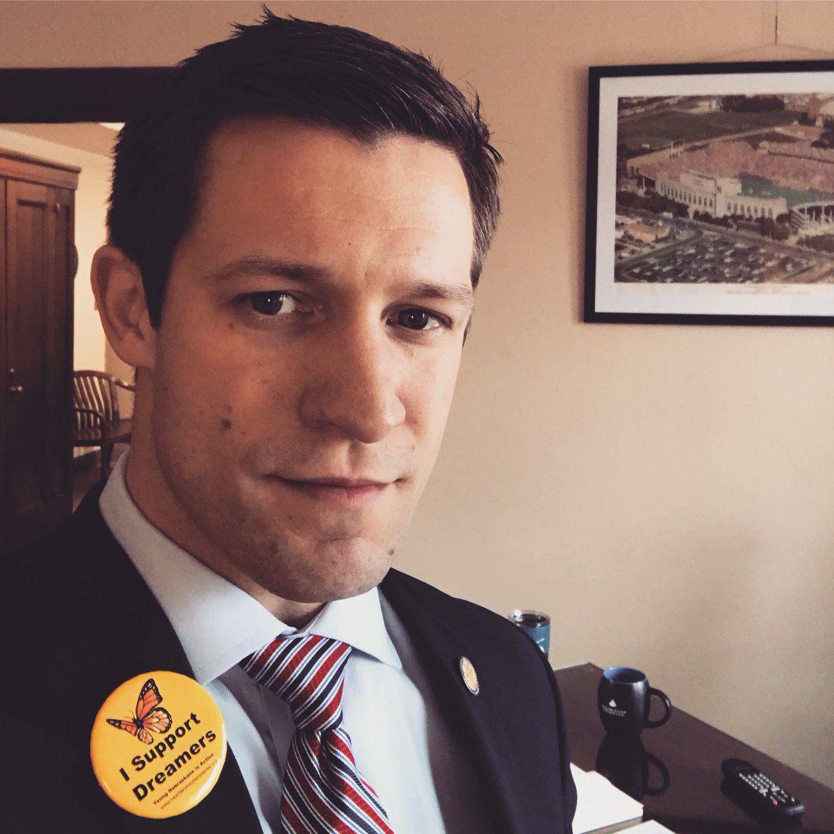 Nebraska state senator told to remove DACA pin; he and others keep pins on