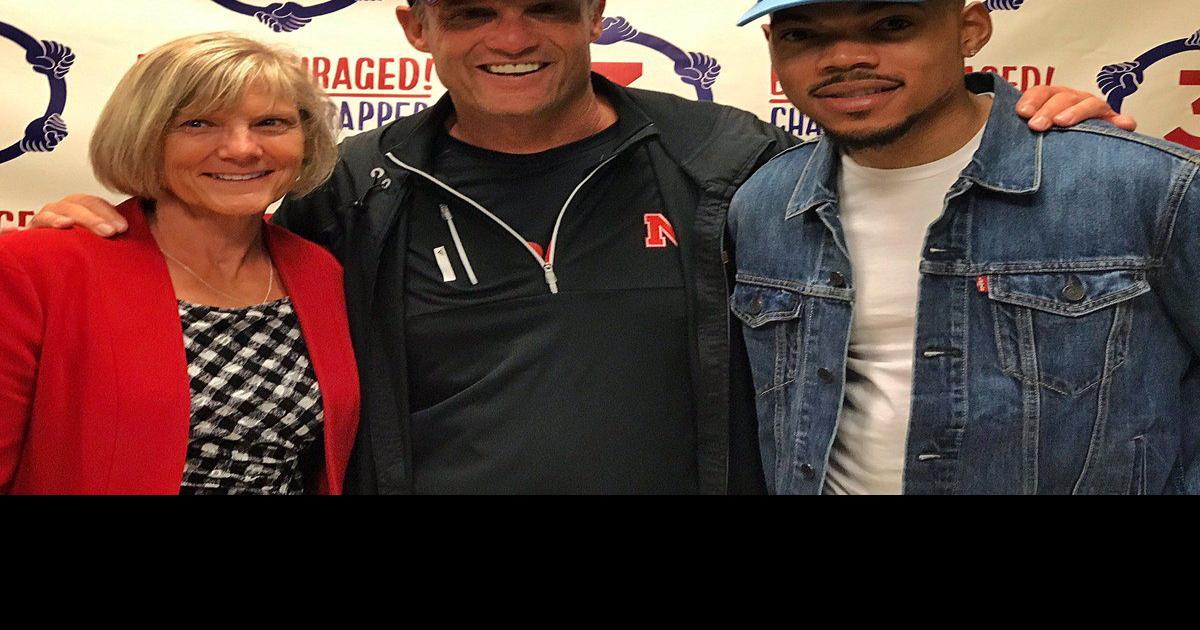 Oh nothing, just Mike Riley hanging with Chance the Rapper