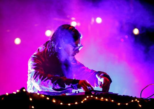 Photos: Skrillex spins at outdoor concert