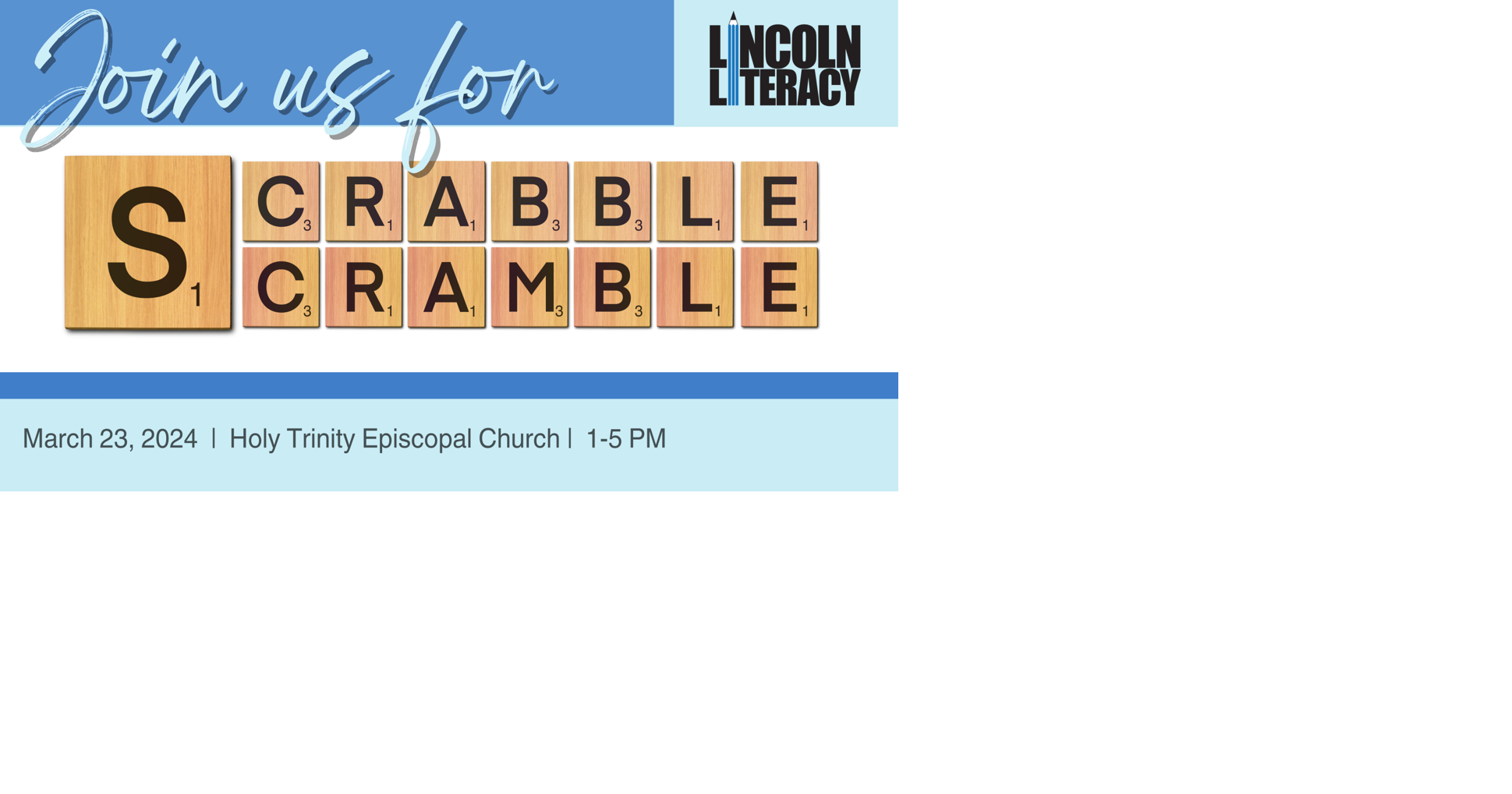 Scrabble Scramble for Lincoln Literacy set for March 23