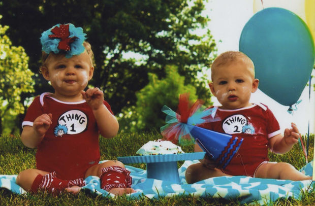 Happy first birthday, Navy and Nixon Wittgren