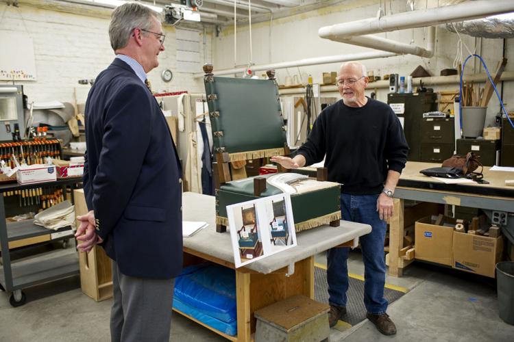 Historic Capitol chairs restored to original glory