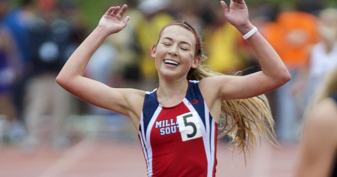 State girls track: Meyer sports socks of a champion