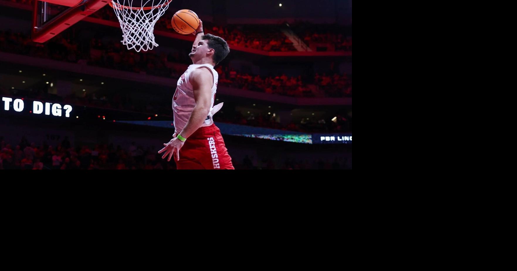 Heinrich Haarberg wins Nebraska football dunk contest