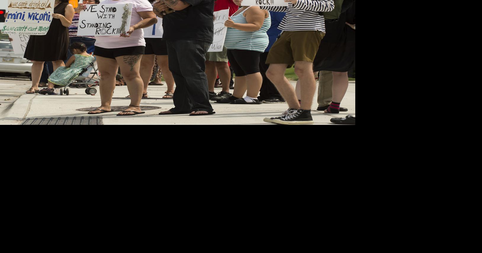 Local Natives gather to support N.D. protest