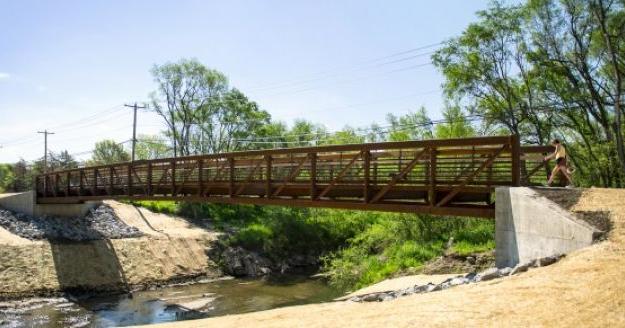 Long-awaited bridge on Bison Trail now open