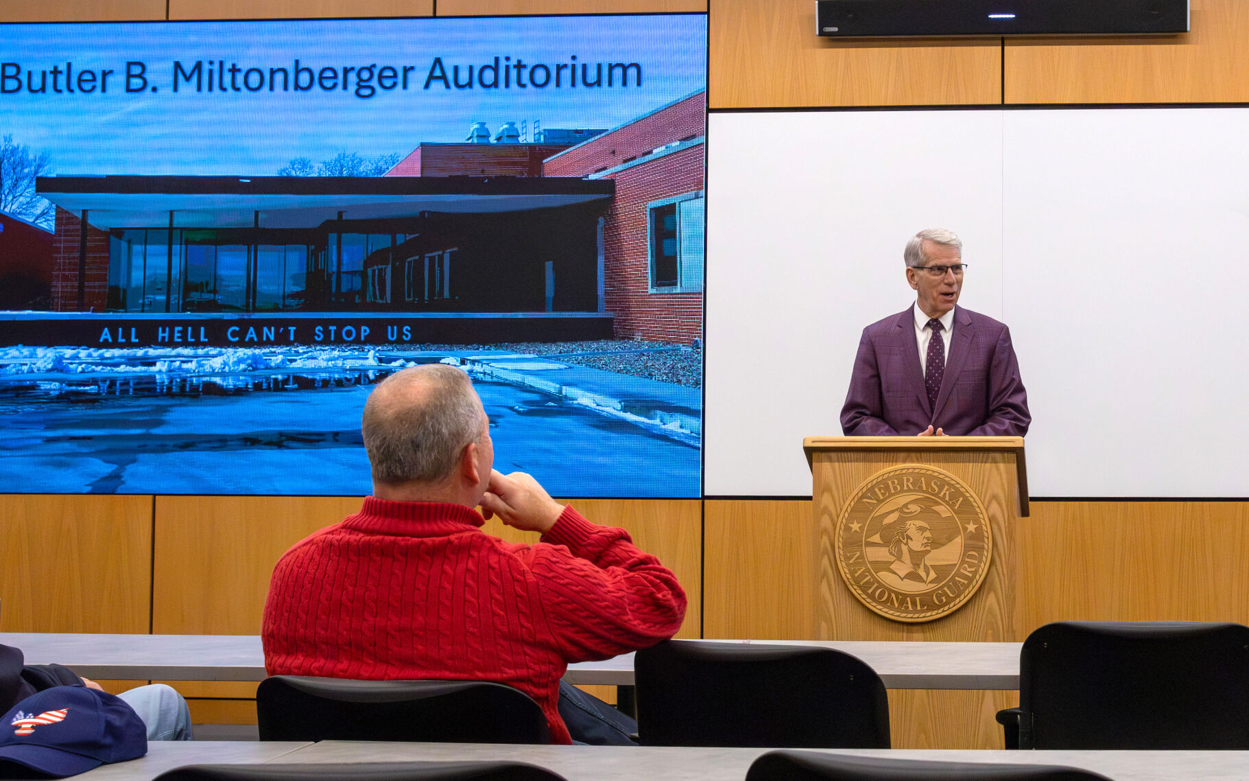 Nebraska National Guard armory opens training auditorium