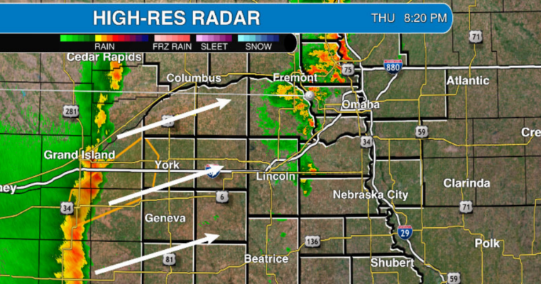 Lincoln storm free for now, but additional storms approaching from the west