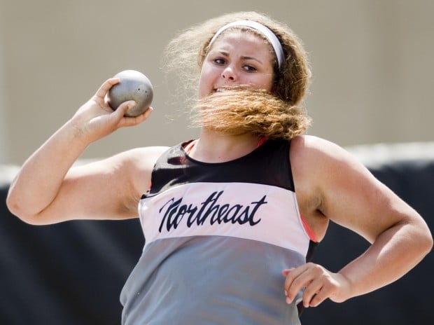 State girls track notes: Northeast's Tupper repeats in Class A shot put