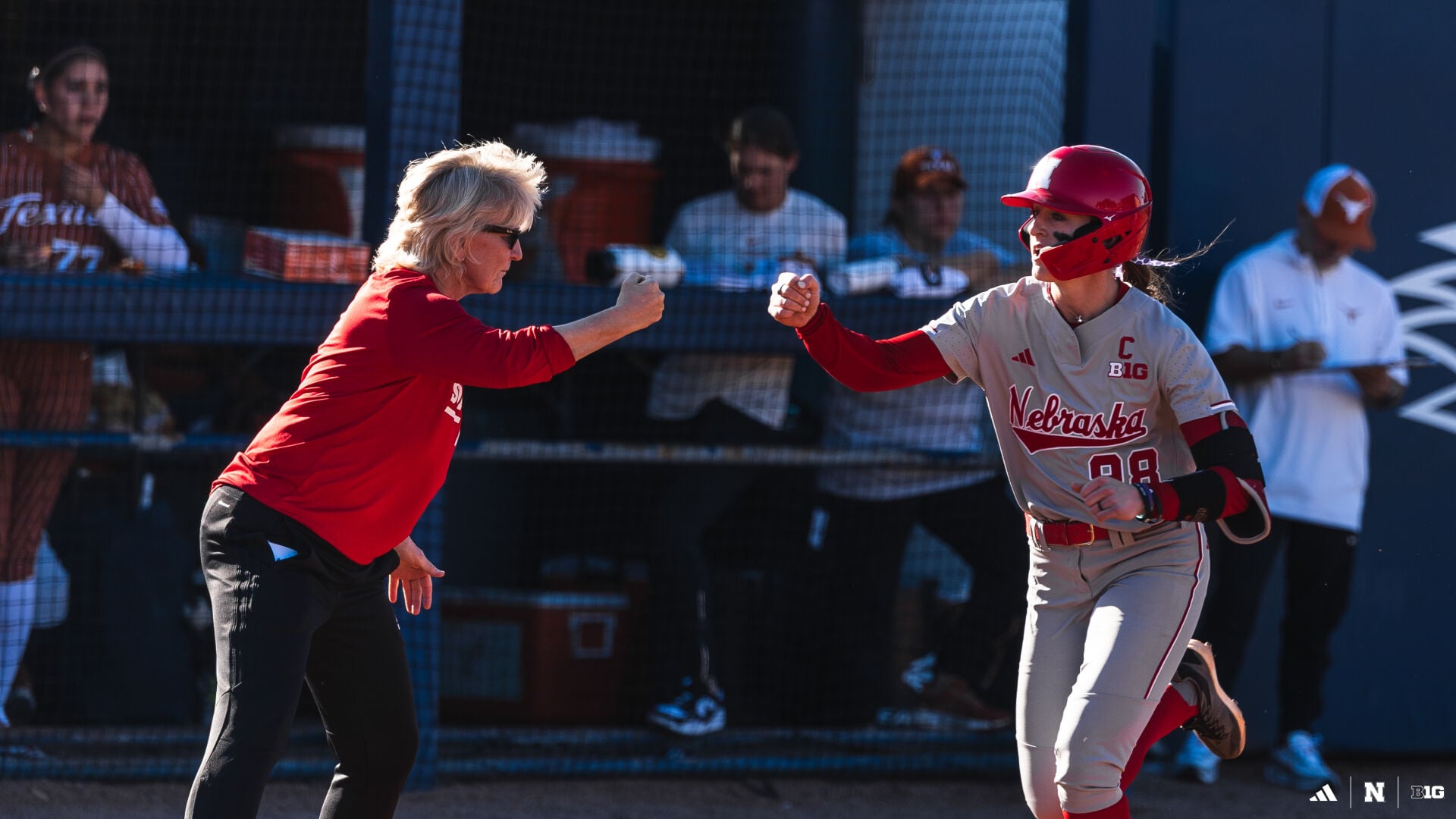 Jordy Frahm leads Nebraska softball to upset win over No. 1 Texas
