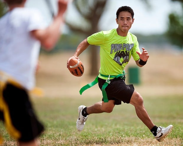 Ex-Husker Ross learning the ropes in flag football