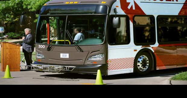 Compressed natural gas buses