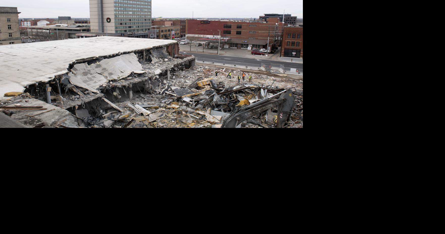 Excavator falls into basement at Journal Star demolition site, LFR says