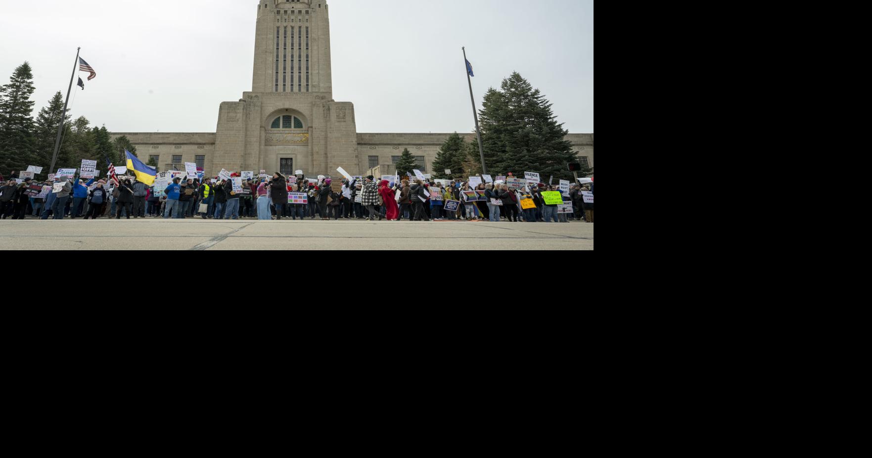 Photos: Anti-Trump demonstration at Nebraska State Capitol