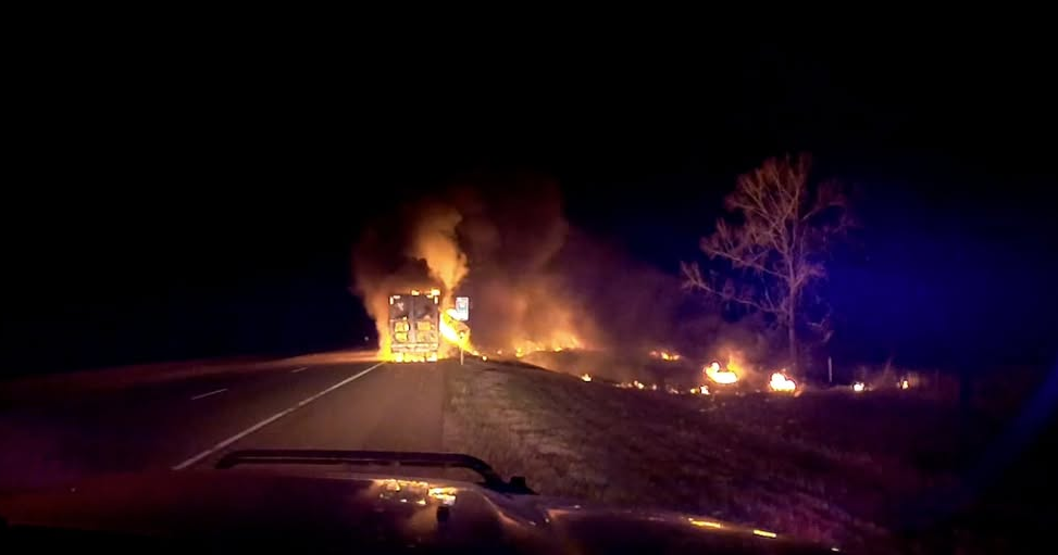 Gummy bear truck catches fire in western Nebraska