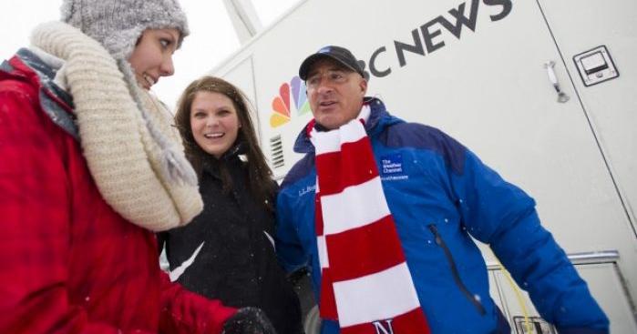 A full day -- and free French toast -- for famous weatherman