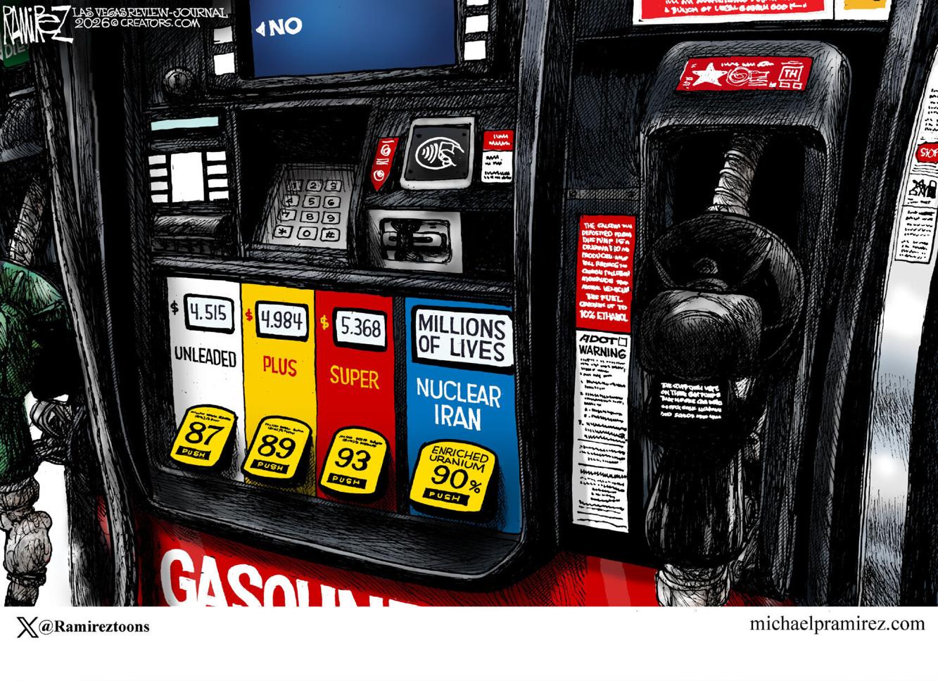 8 political cartoons gouge inflation and high gas price