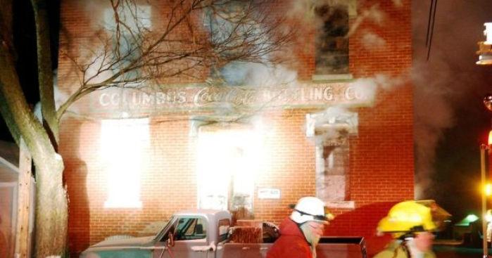 Fire hits former Coca-Cola building in Columbus