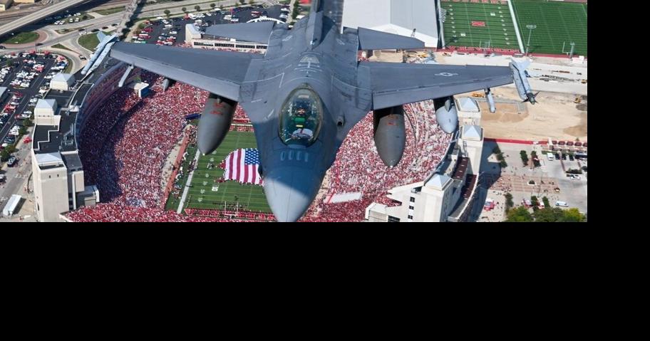 Flying over Memorial Stadium is 'amazing,' says retired Air Force pilot