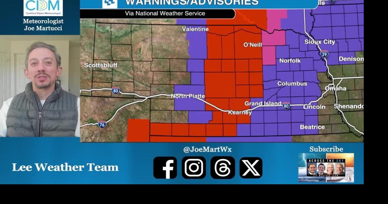 Blizzard Warnings and Winter Weather Advisories in Nebraska