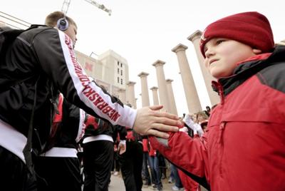 The scene: NU welcomes back Devaney's son