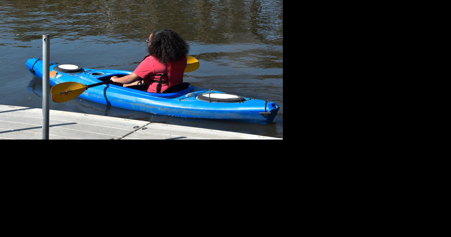 Kayaking down the Root River with Girls Inc.