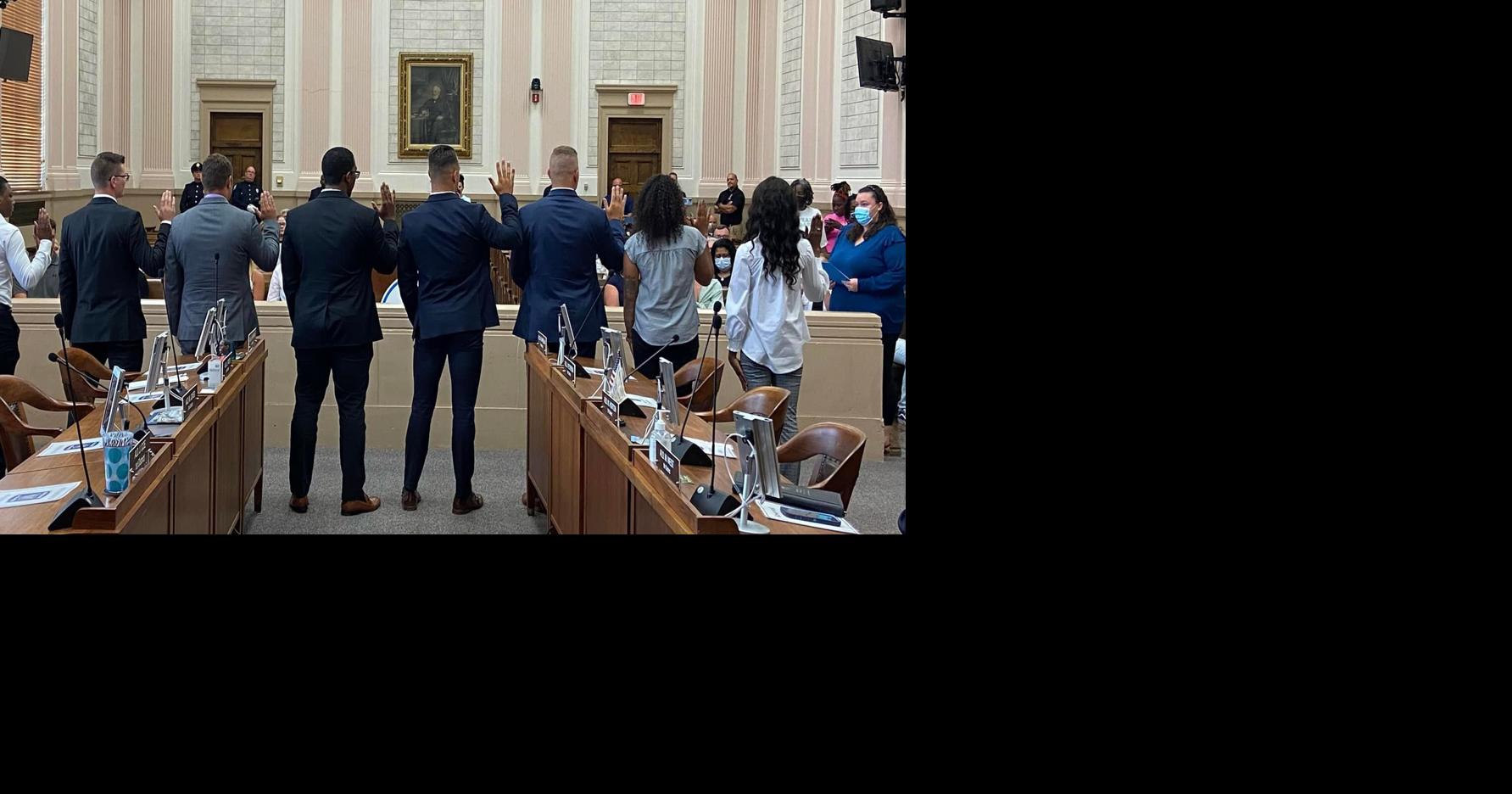 Eight new Racine Police Department officers sworn in