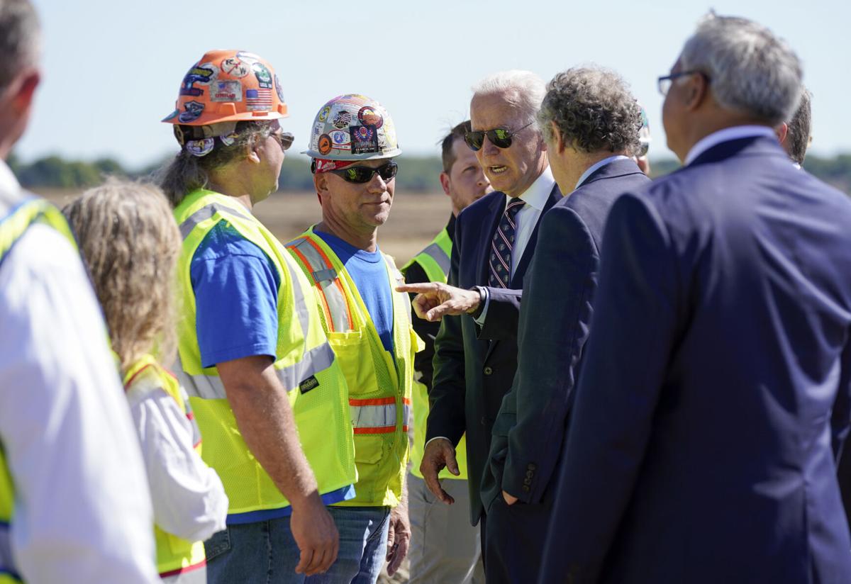Biden touts chips law at Intel groundbreaking in Ohio, a megaproject ...