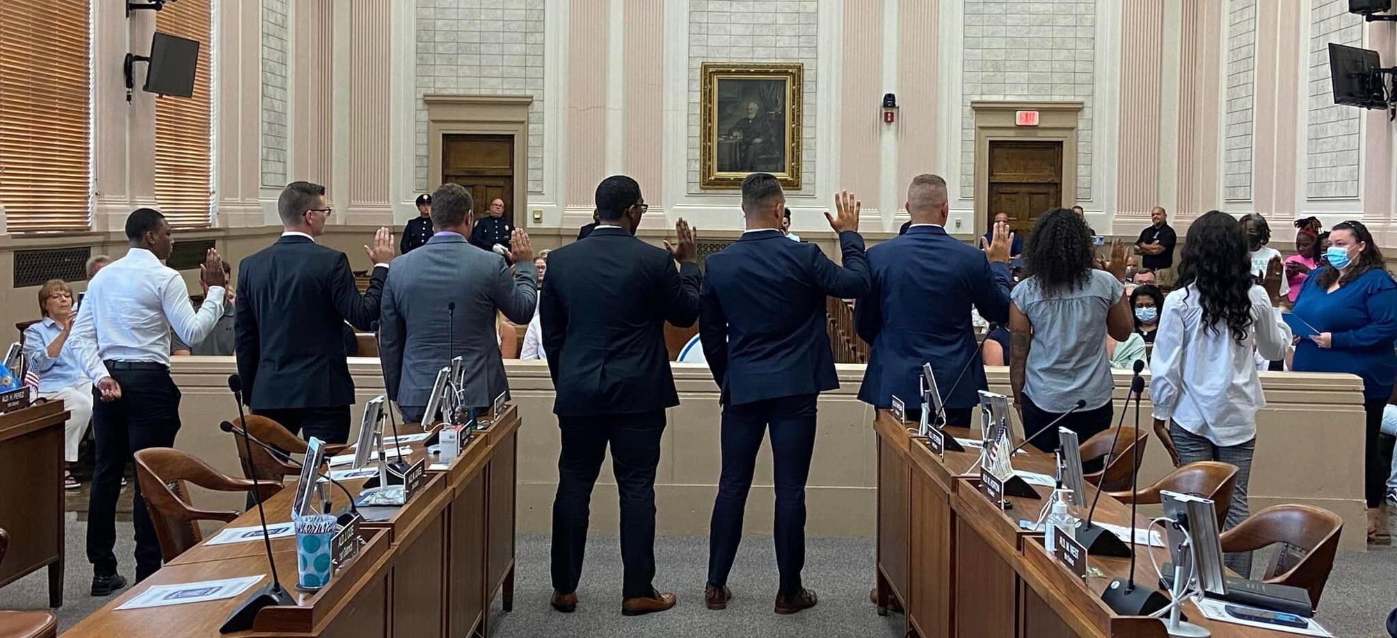 Eight new Racine Police Department officers sworn in