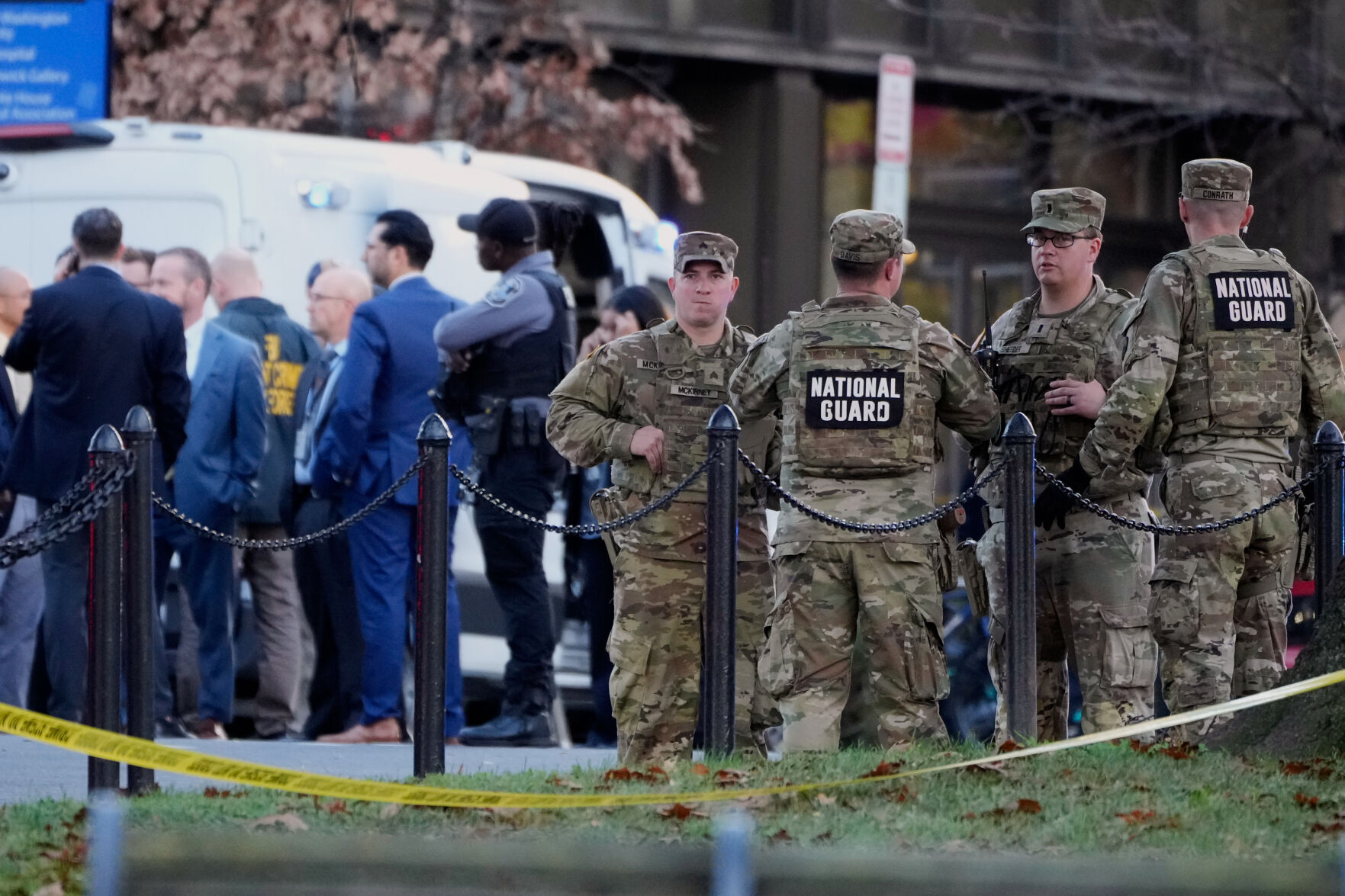 Two National Guard members shot in D.C., AP source says