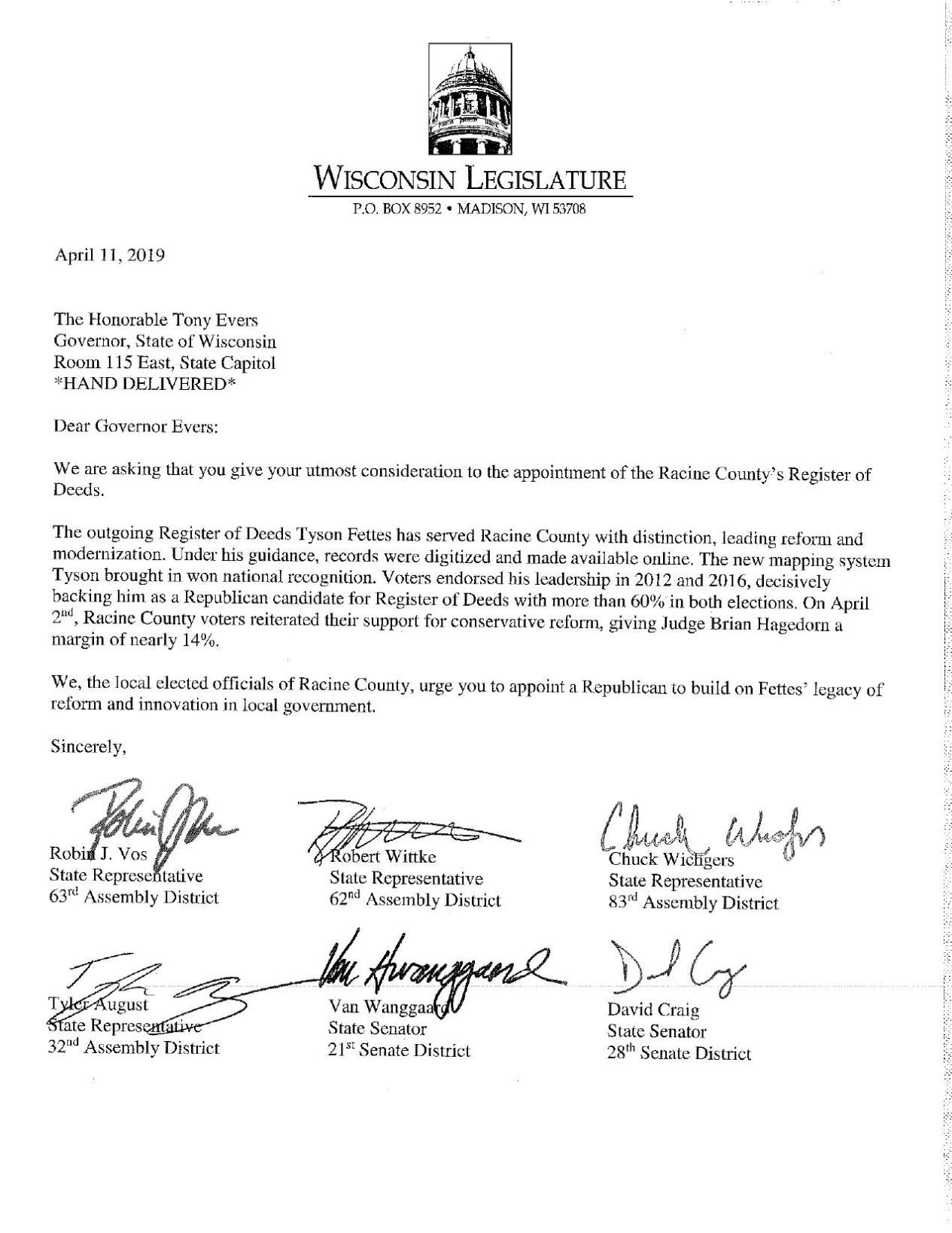 Letter To Governor Letter To Governor