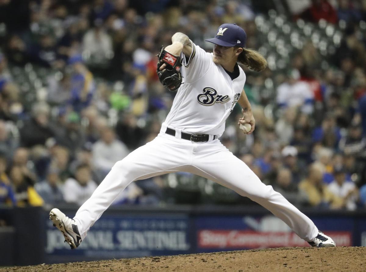 Brewers: Reliever Hader bringing the heat anytime, anywhere | Baseball ...