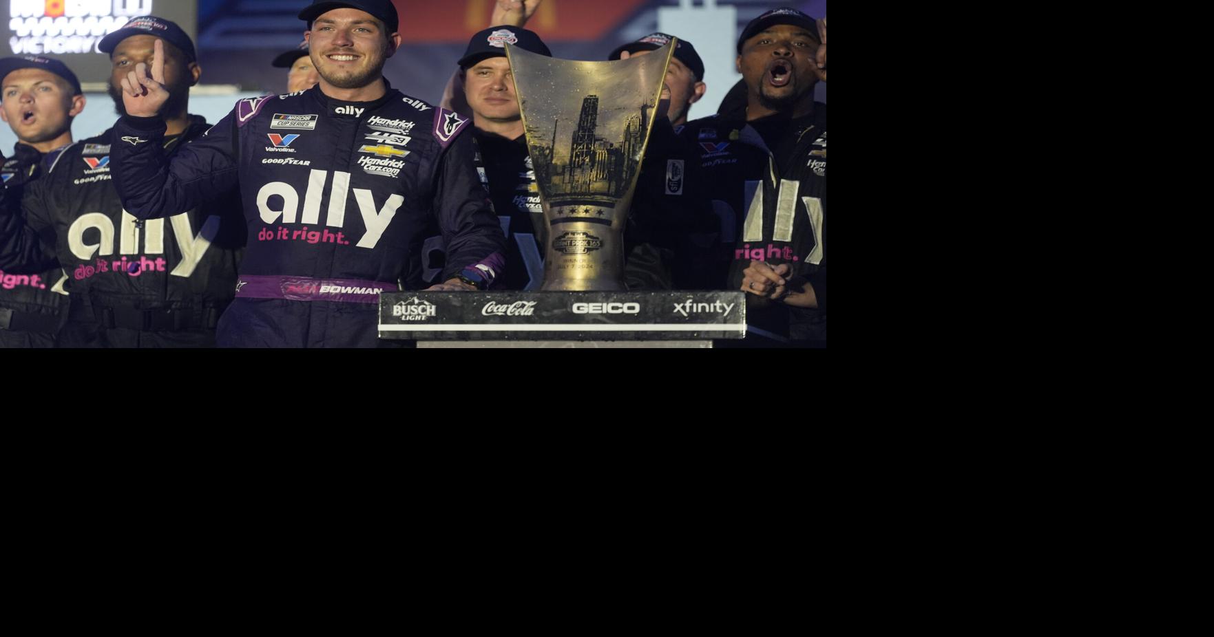 NASCAR: Bowman outlasts Reddick in weather impacted street race