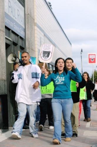 WITH VIDEOS: Ryan's explanation doesn't deter marchers