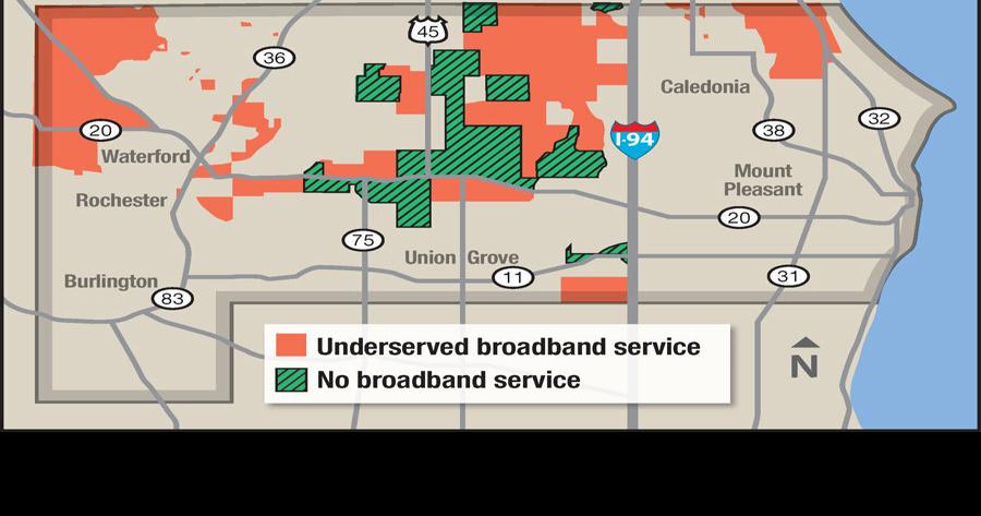 Bad connection: Some parts of Racine County still don't have broadband ...