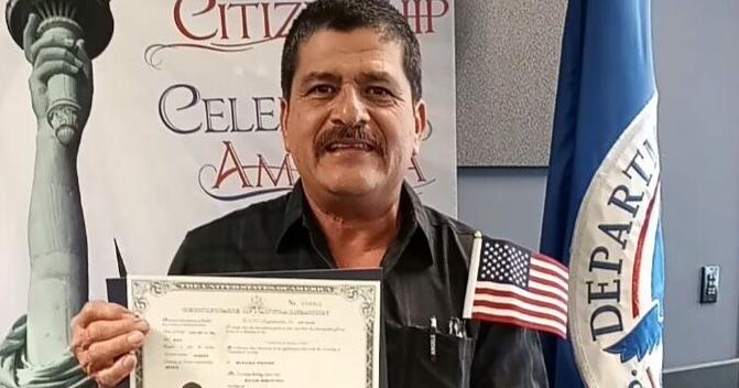 Custodian becomes a citizen: St. Cat's janitor has lived in U.S. since ...