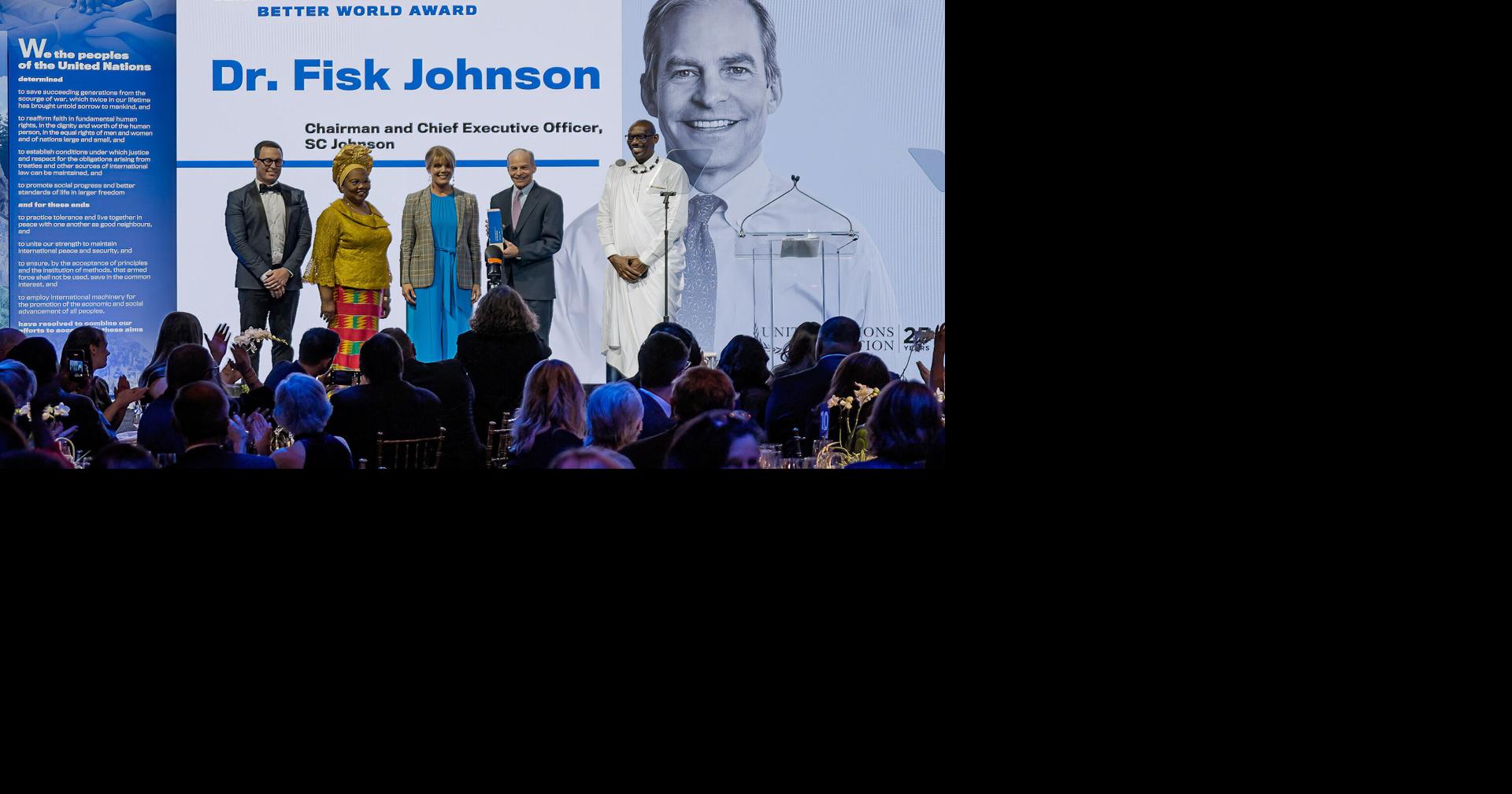 SC Johnson CEO receives global recognition by UN Foundations