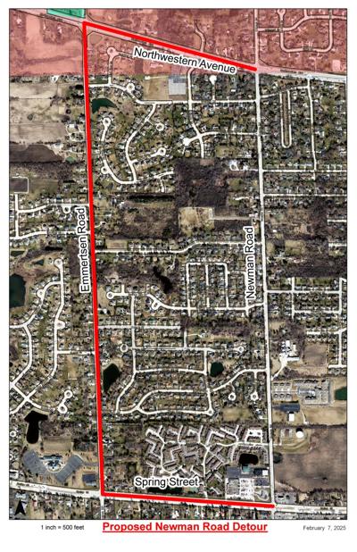 Newman Road in Mt. Pleasant to close temporarily Feb. 24
