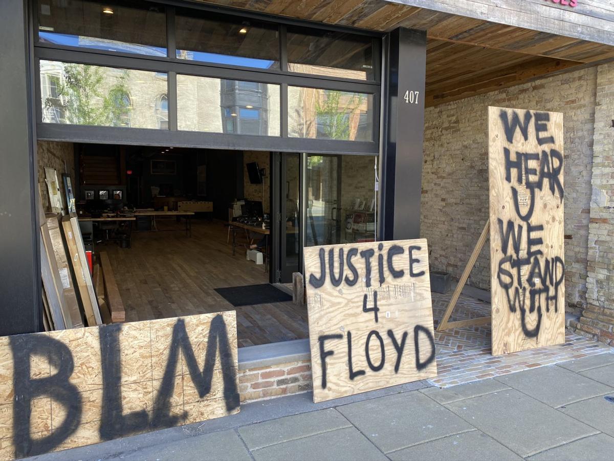 Downtown Racine businesses boarded up in case of violence