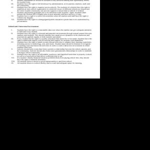 Unified to study student bill of rights