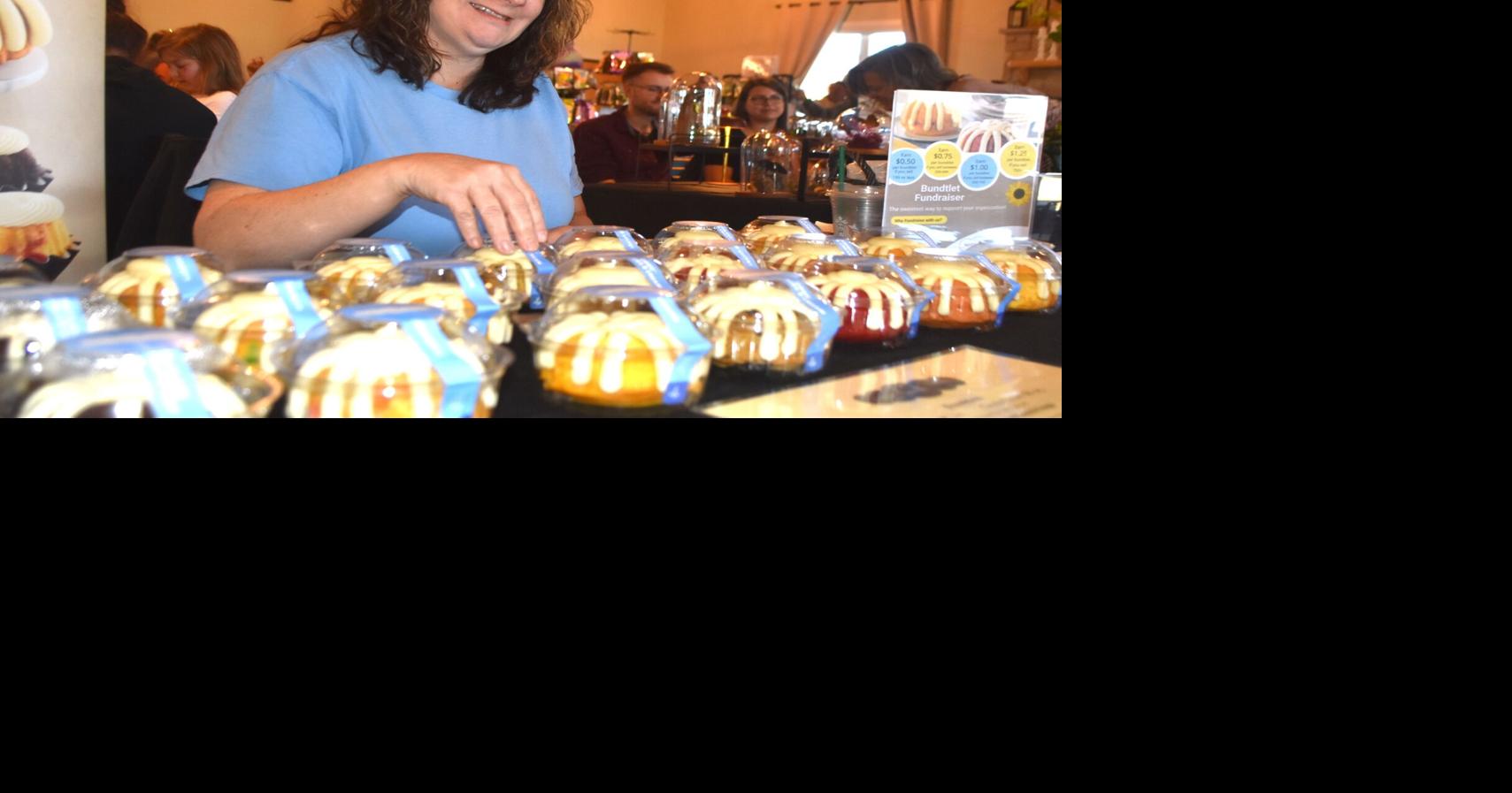 Renee Brueckert exhibits miniature bundt cakes at Caledonia craft fair
