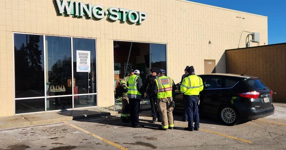 Car drives into Wingstop storefront in Caledonia