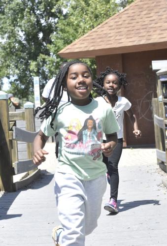 Children have fun at Kids Cove playground