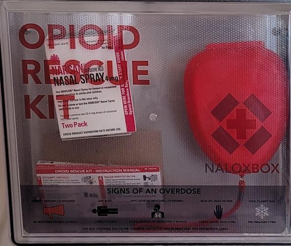More than 100 opioid-antidote boxes now on walls with other life-saving ...