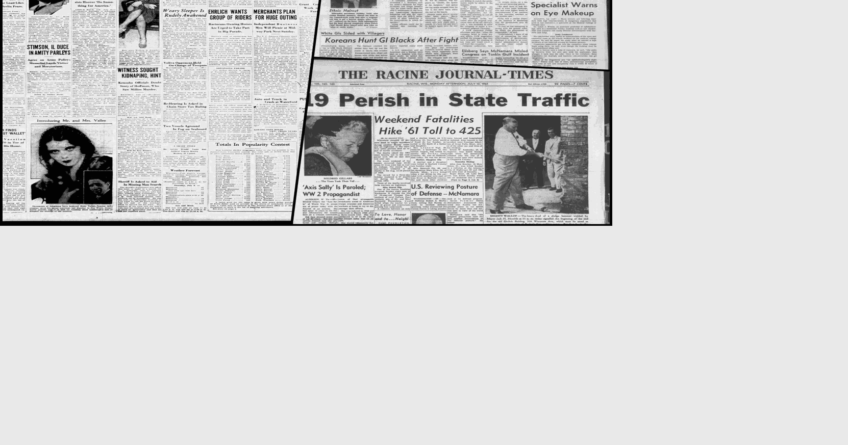 Pages from the past, July 10: Mrs. Eliza Emerson, 102 years old, one of ...