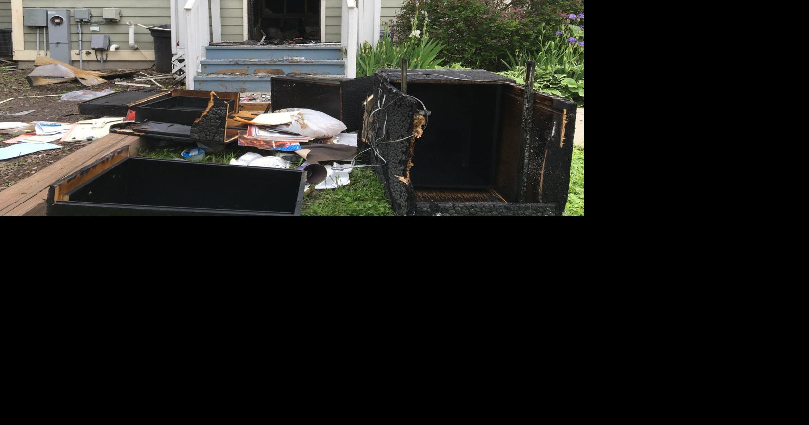 With video and photos: Villa Street COP house ablaze overnight