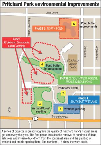 Making Pritchard Park more pristine; natural areas being upgraded